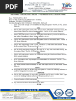 NSED Evaluation Form: Responses Yes No | PDF | Emergency Evacuation ...