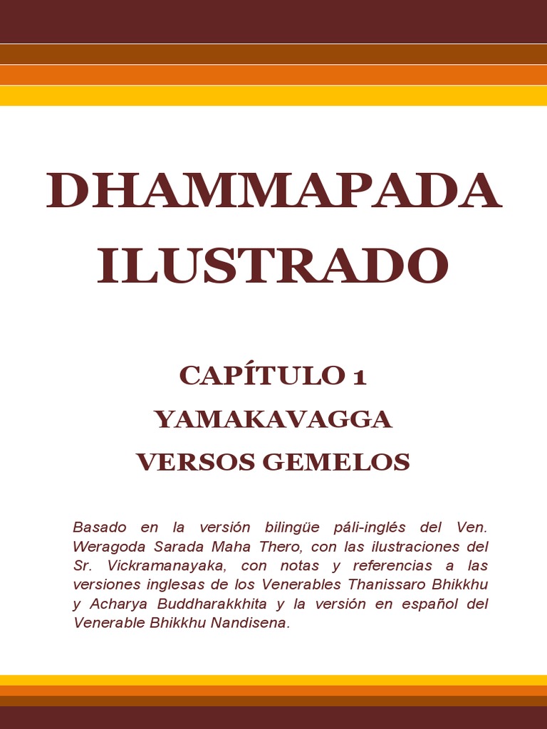 Dhammapada Ilustrado - Capitulo 1 | PDF | Gautama Buddha | Sufrimiento