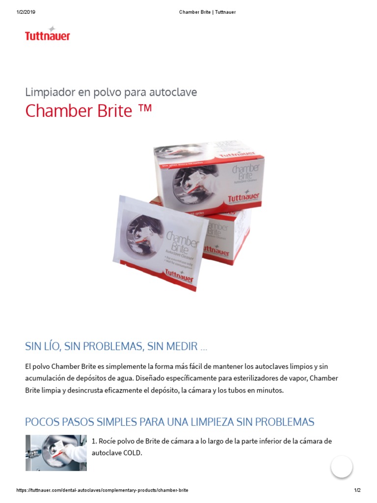 Chamber Brite - Tuttnauer | PDF