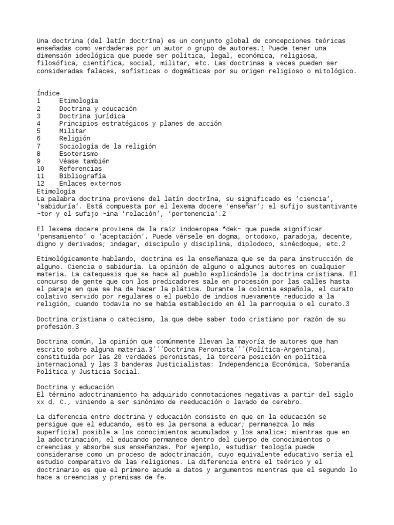 Doctrinas Modernas | PDF | Doctrina | Creencia religiosa y doctrina