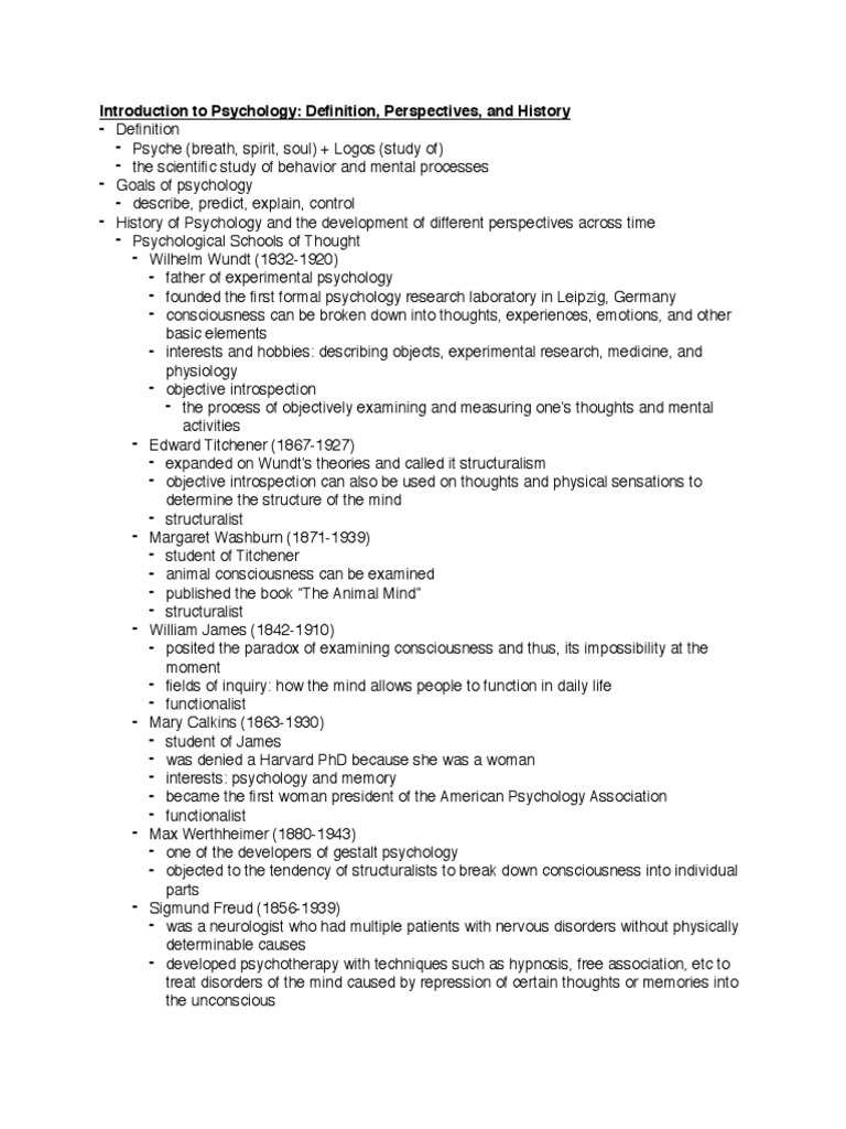 Psych 101 Notes | PDF | Neurotransmitter | Action Potential