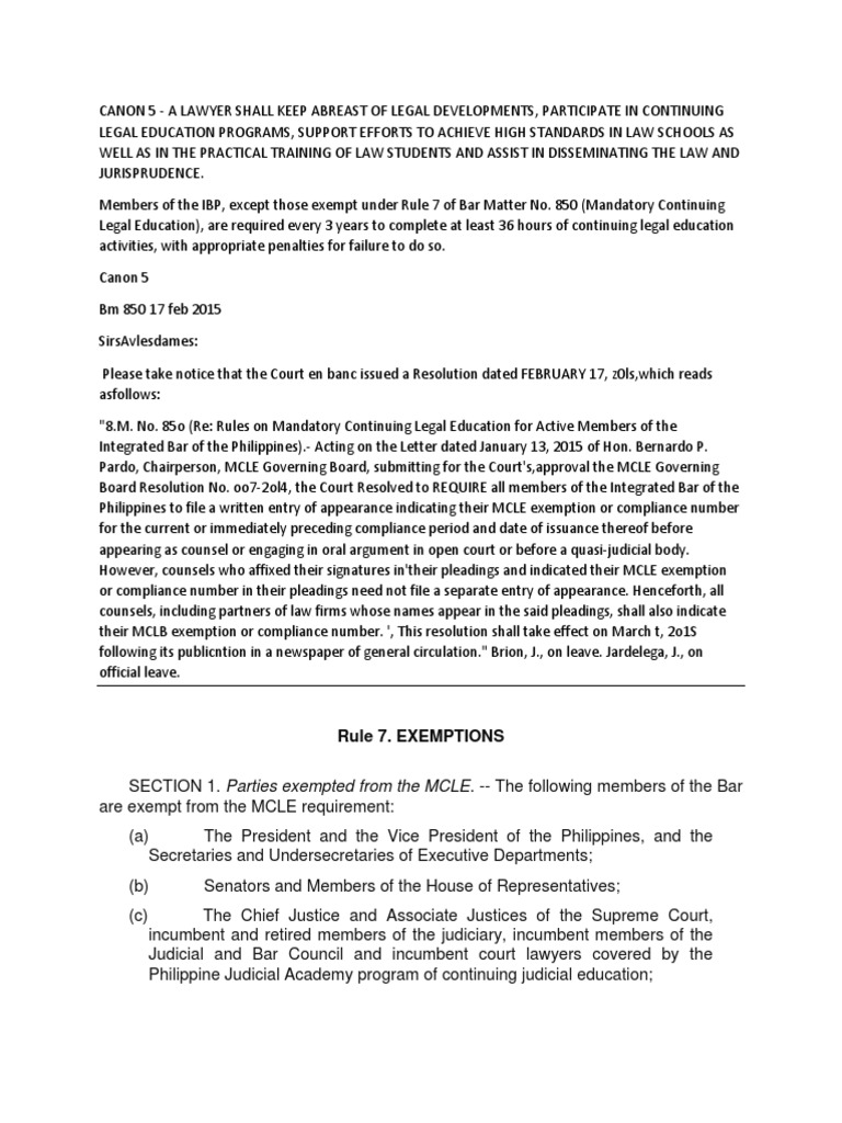 Rule 7. Exemptions | Download Free PDF | Judiciaries | Lawyer