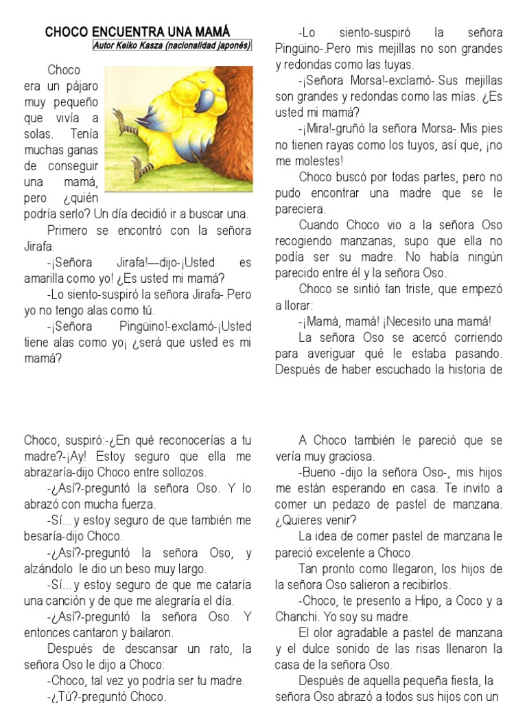 Choco Encuentra Una Mamá | PDF