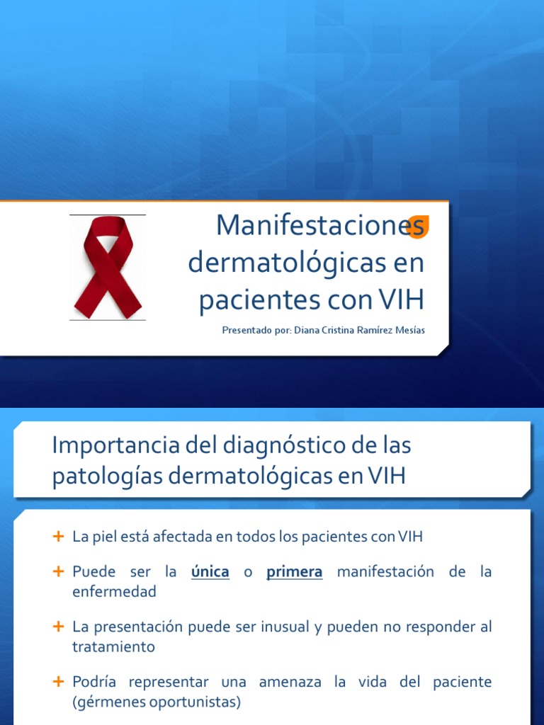 Manifestaciones Dermatologicas en Pacientes Con VIH PDF | PDF | VIH ...