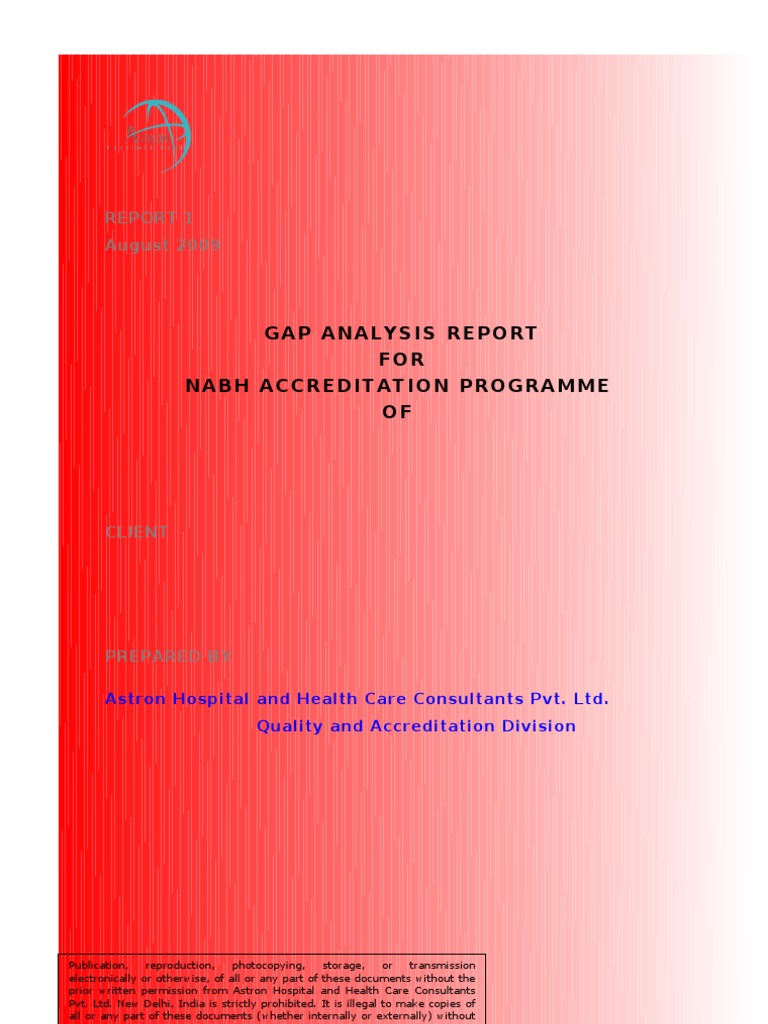 Gap Assessment Reporting Format | PDF | Hospital | Specialty (Medicine)