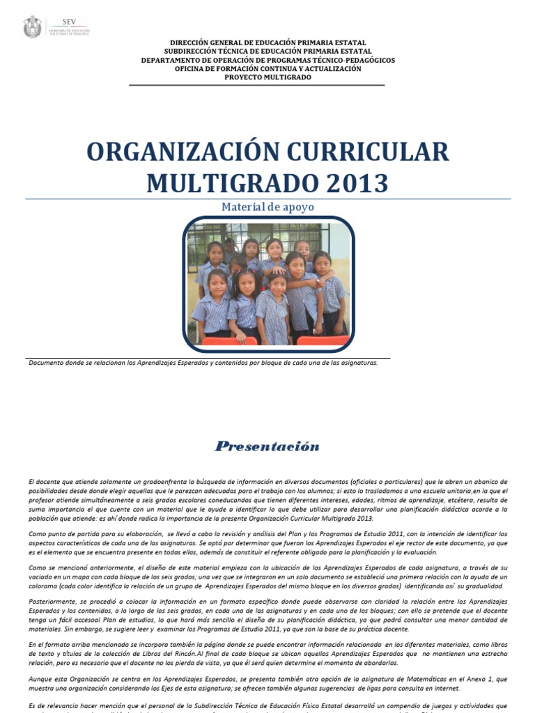multigrado | Educación primaria | Maestros