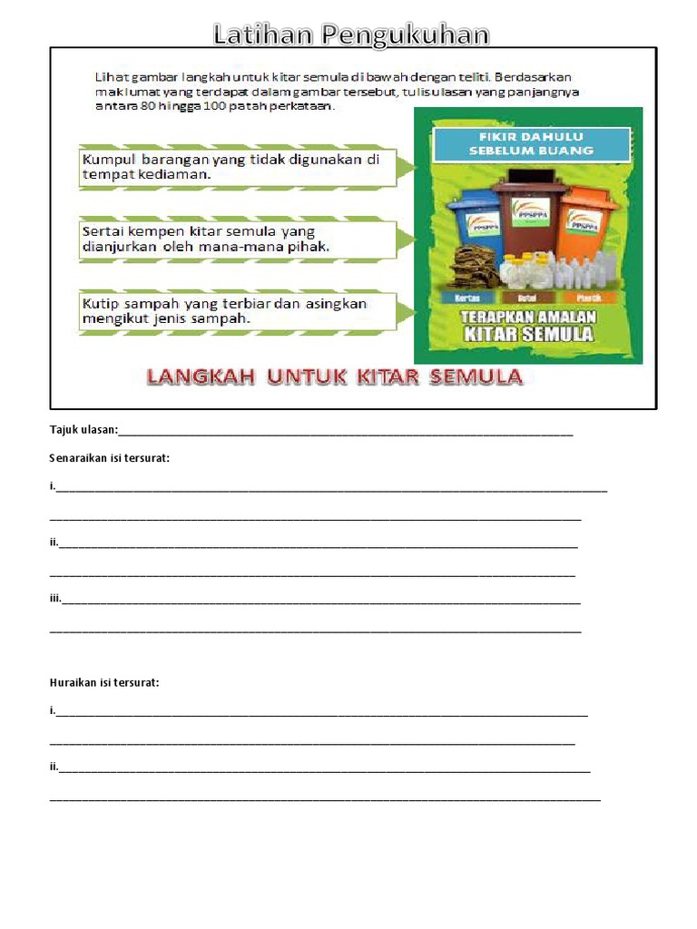 Latihan Kitar Semula Pdf