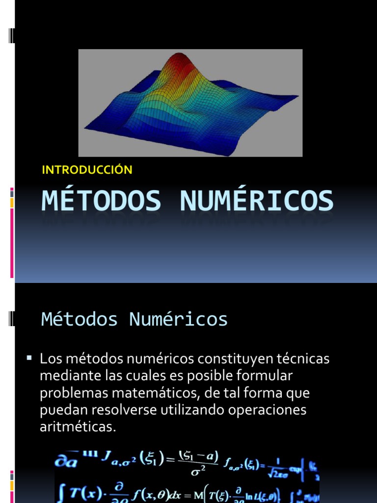 Los Métodos Numéricos - Introducción PDF | PDF | Exactitud y precisión ...