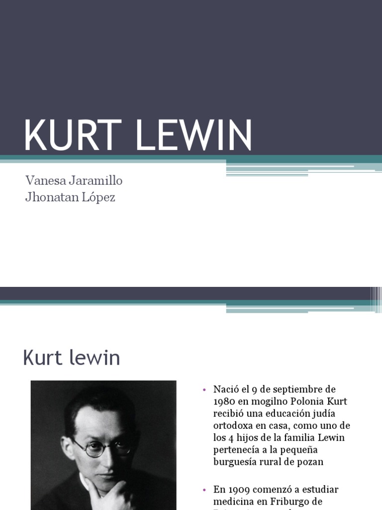 Kurt Lewin | PDF | Ciencias del comportamiento | Conceptos psicologicos