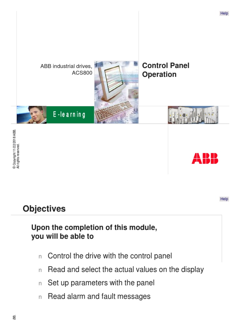 G152e G156e G160e ACS800 Control Panel Operation | PDF | Parameter (Computer Programming ...