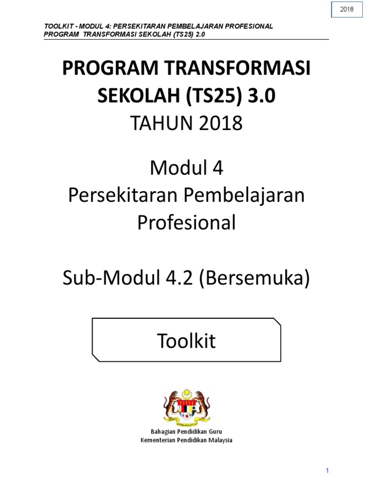 Toolkit TS25: Pembelajaran Profesional | PDF