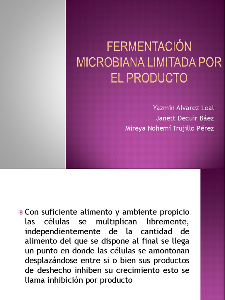 Inhibición en Fermentación Microbiana | PDF | Ciencia y matemáticas