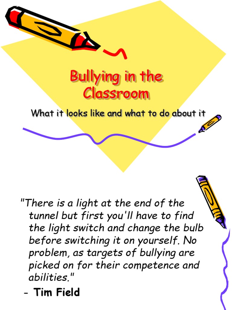 Bullying in The Classroom | PDF | Bullying | Cyberbullying