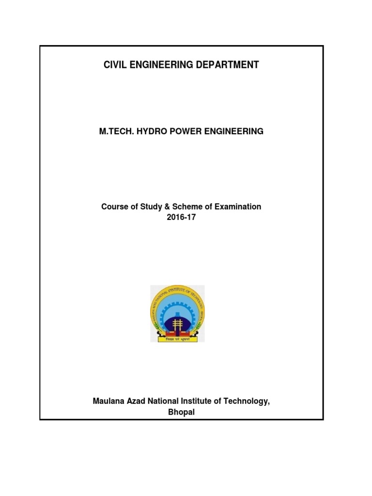 Mtech Hydro Power Engineering | PDF | Boundary Layer | Fluid Dynamics