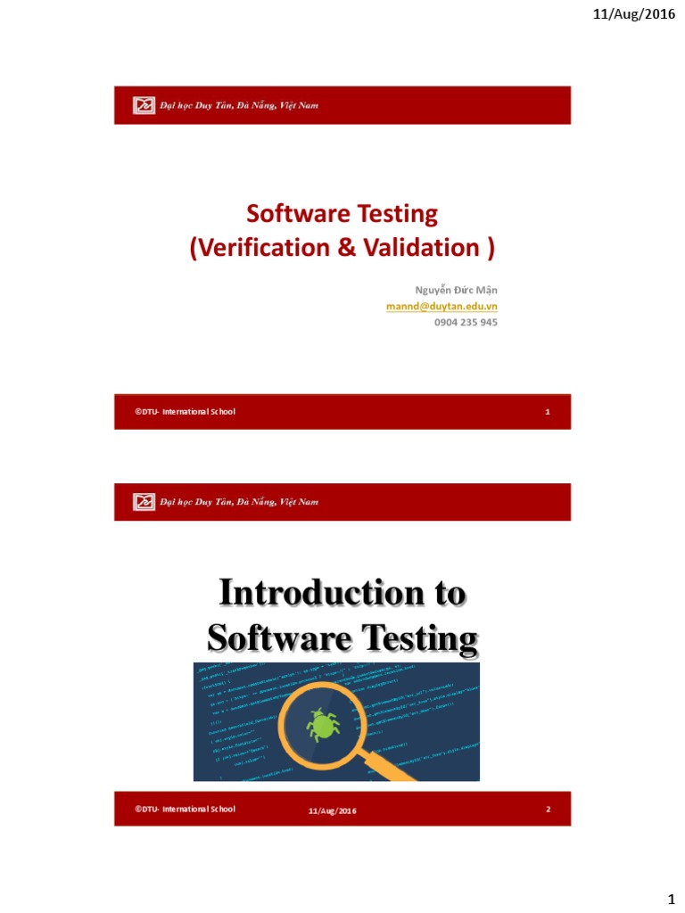 Introduction To Software Testing Pdf Software Testing Computer Program