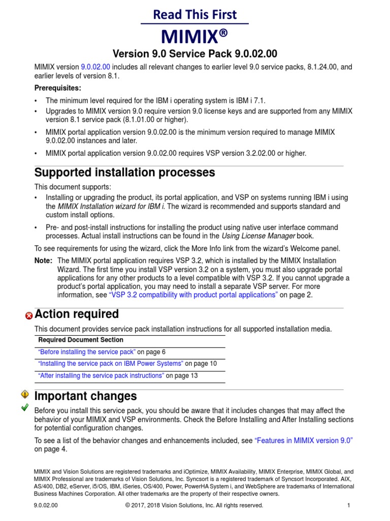 MIMIX_9.0.02.00.pdf | Port (Computer Networking) | Ibm System I