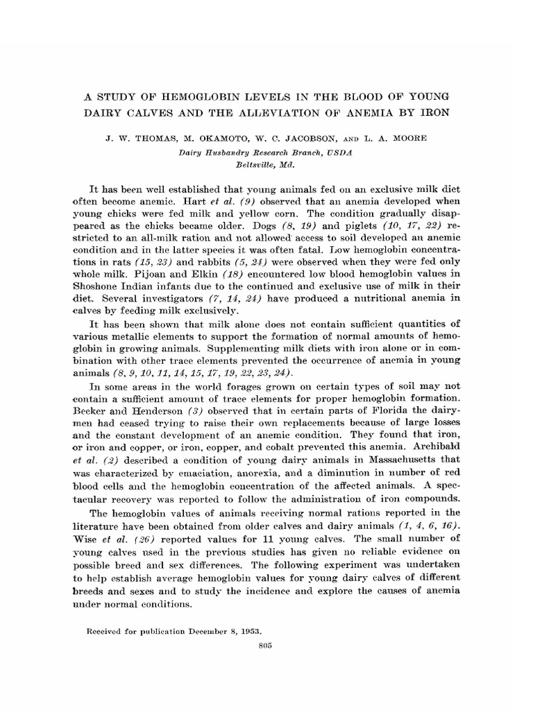 Haemorrhagic Anaemia in Cattle | PDF | Dairy Cattle | Anemia