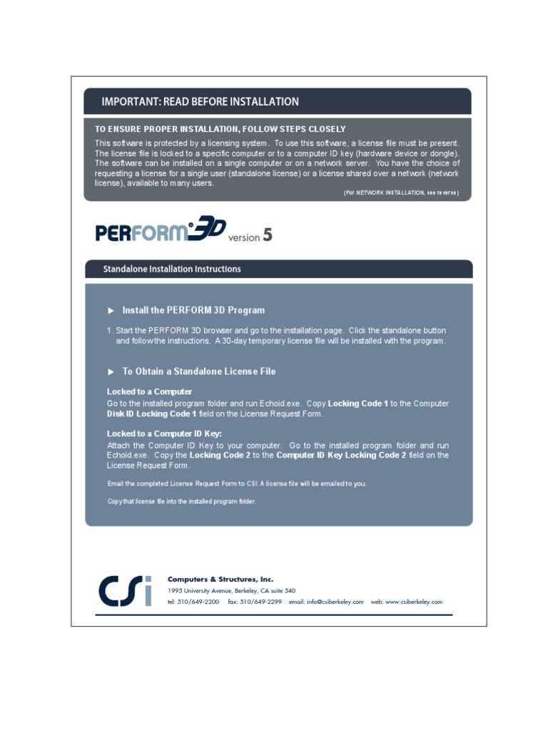 Perform-3D Install Instructions PDF | PDF | Computer File | Computer ...