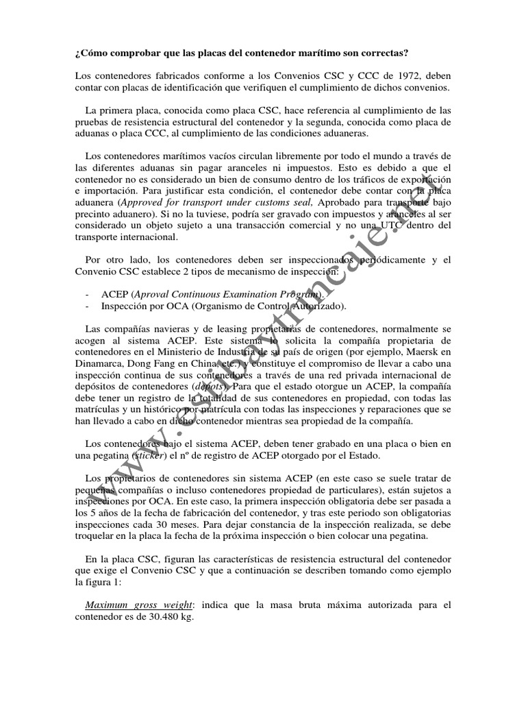 Placa CSC | PDF | aduana | Comercio