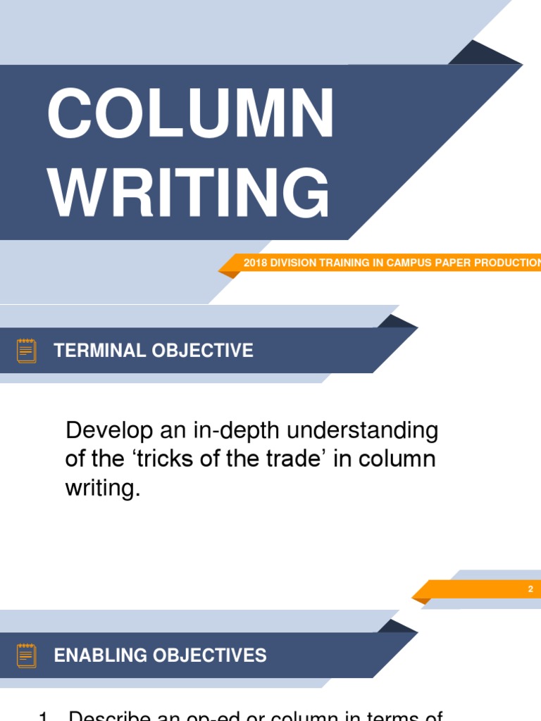 Column Writing - Jay Gallegos | PDF