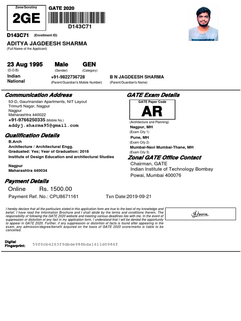 D 143 C 71 Applicationform | PDF