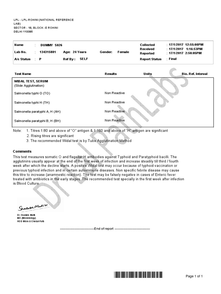 LPL - Lpl-Rohini (National Reference Lab) Sector - 18, Block - E Rohini ...