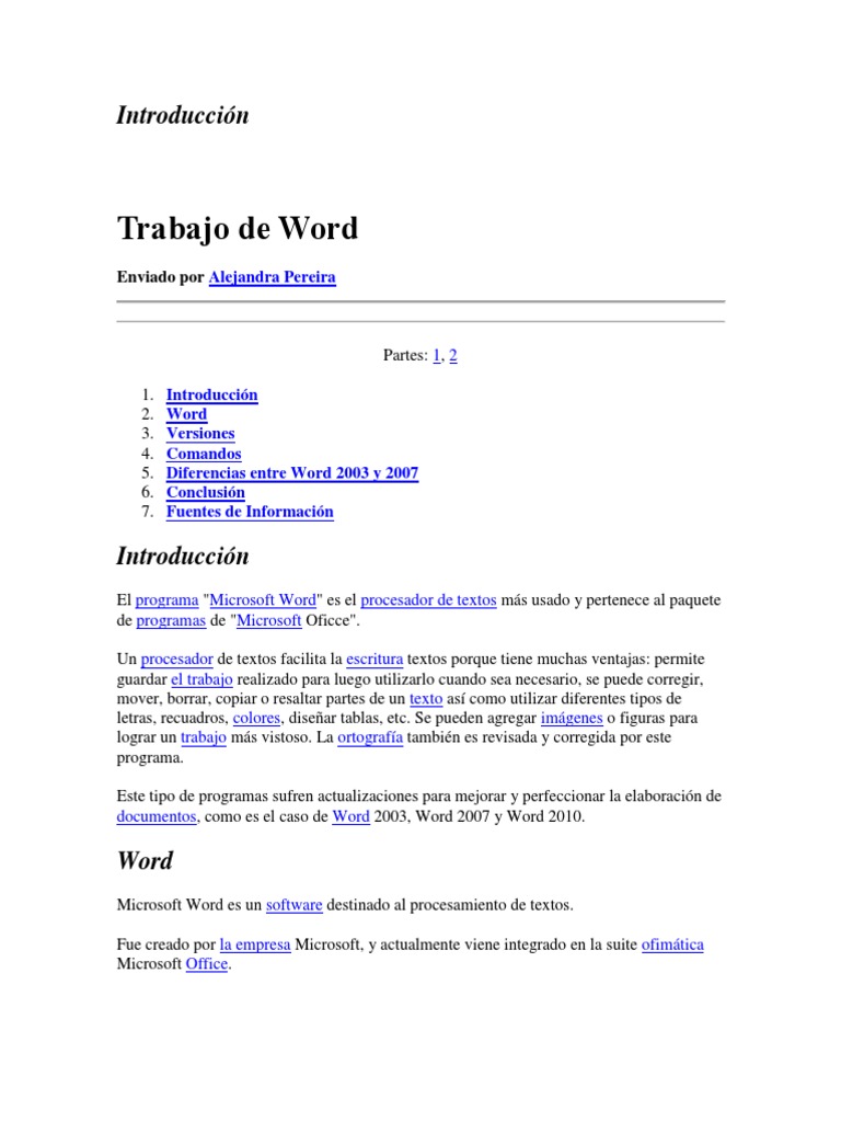 Paso A Paso Introduccion A Word | PDF | Microsoft Word | Microsoft Office