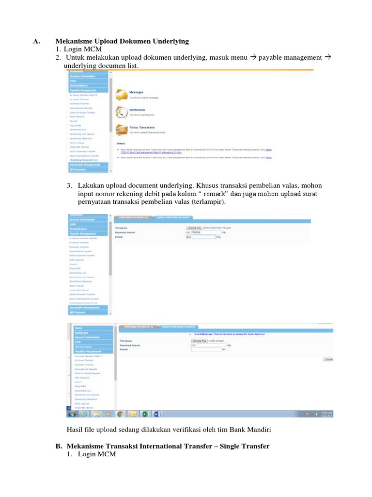 Mekanisme Transaksi Valas - Document Underlying LLD Dan Pembelian Valas ...