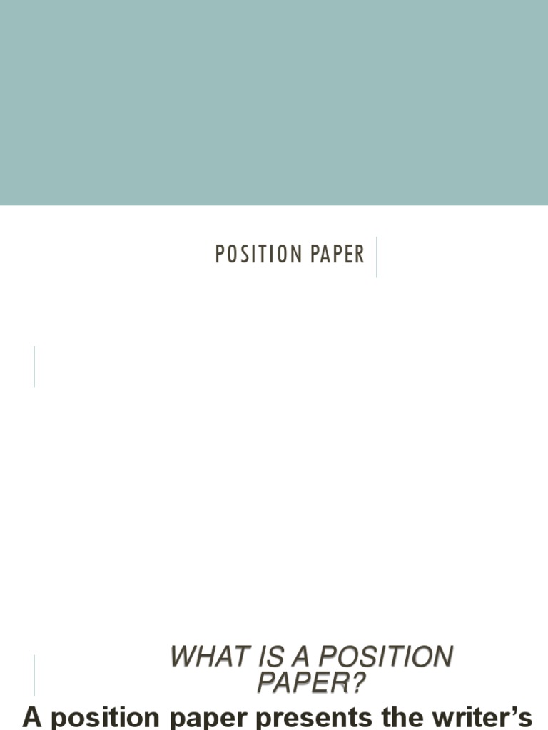 Position Paper | PDF | Inductive Reasoning | Fallacy