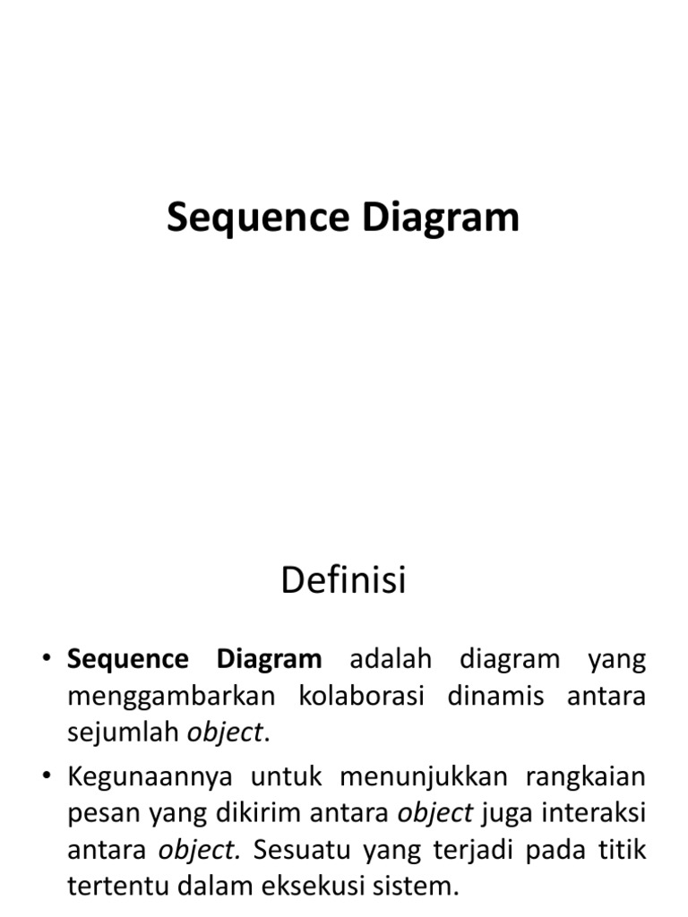 Sequence Diagram | PDF | Metode & Bahan Ajar | Komputer