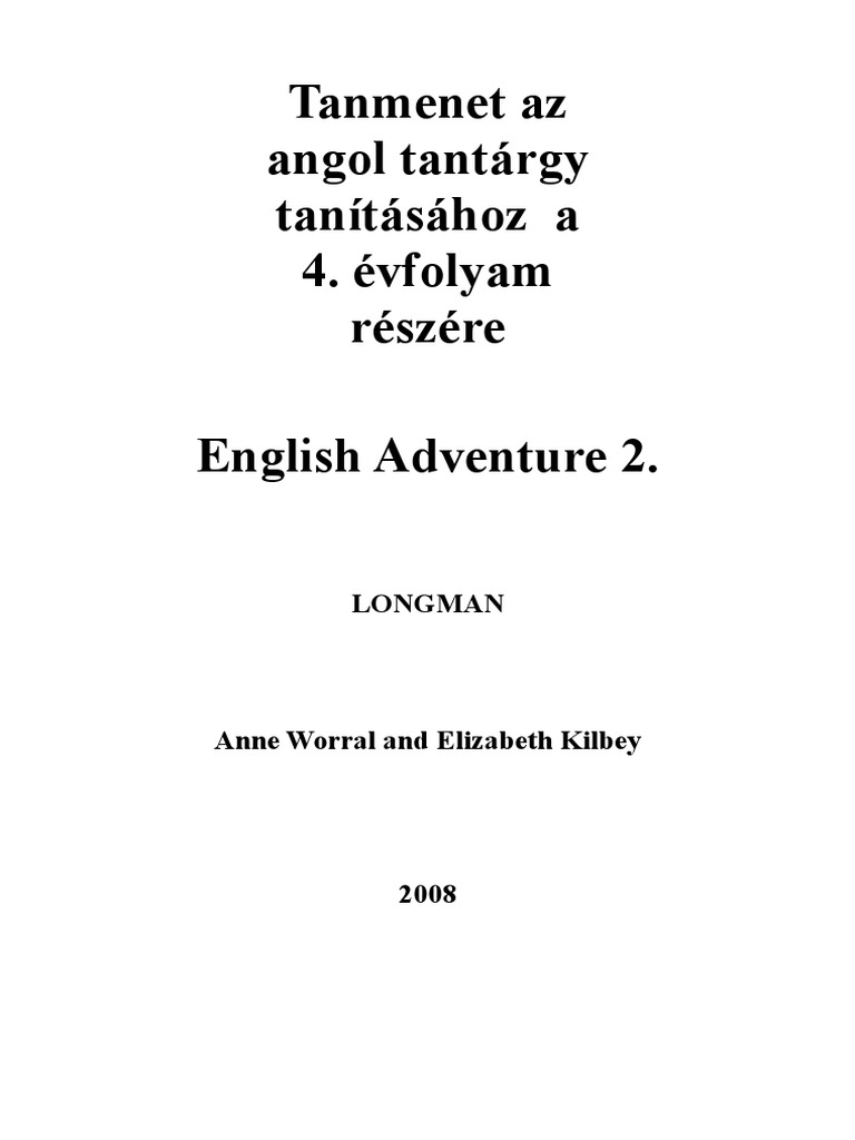 English Adventure 2 Overview for Teachers | PDF | Curriculum | Books