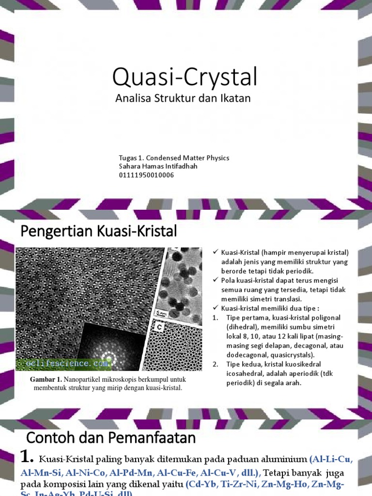 Tugas 1 Quasi-Crystal | PDF | Sains & Matematika