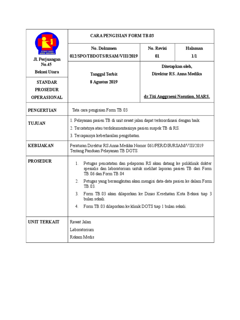 12.spo Pengisian Form Tb.03 | PDF