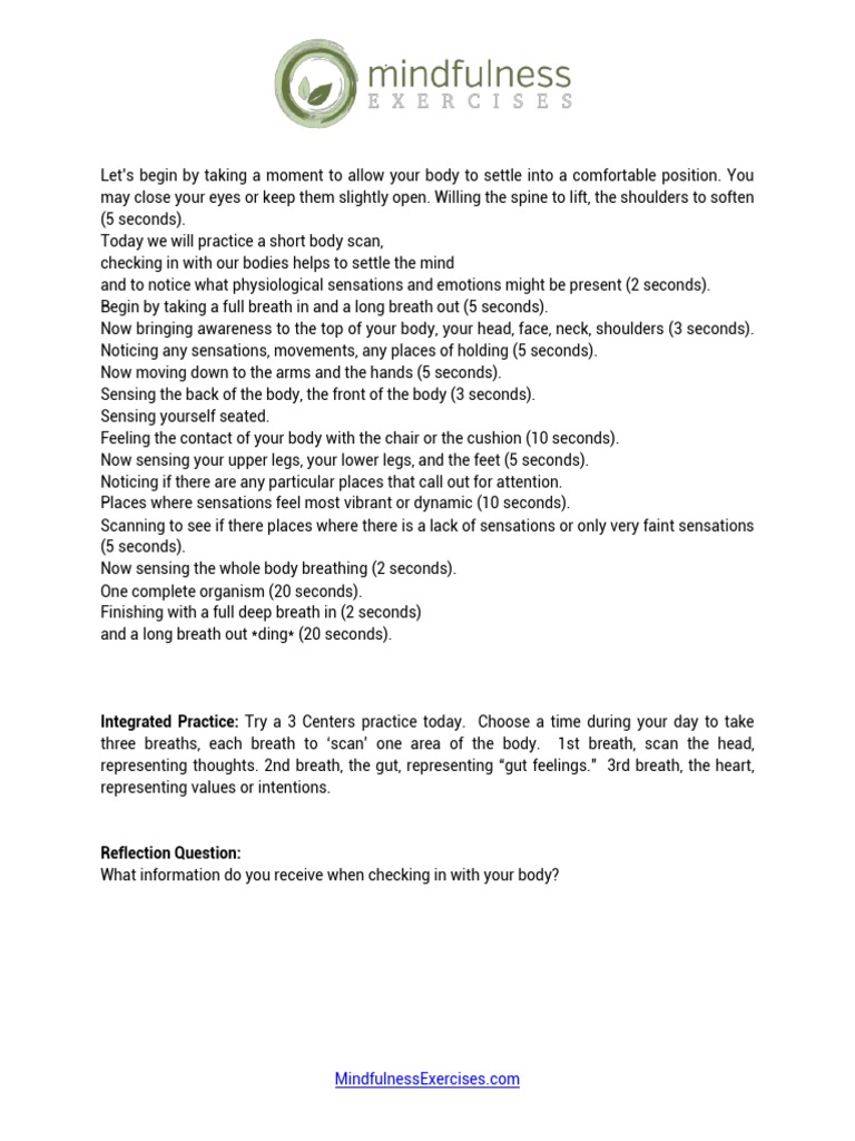 Body-Scan Script PDF | PDF