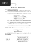 Affidavit of Change Engine | PDF