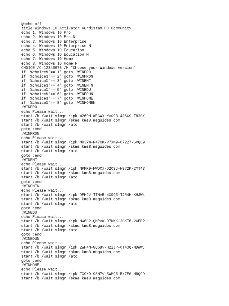 Windows 10 Activator.txt