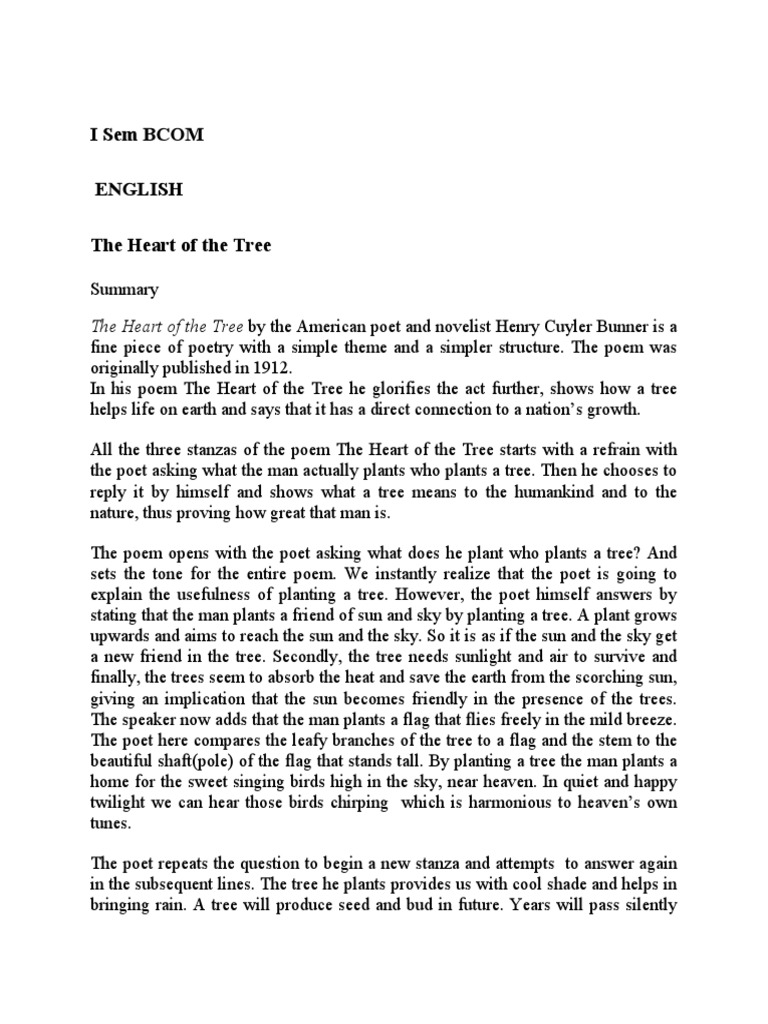 The Meaning and Impact of Planting Trees: An Analysis of Henry Cuyler ...