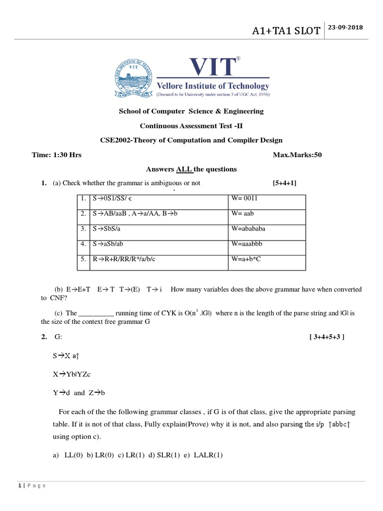 Toc 3 | PDF | Parsing | Syntax (Logic)
