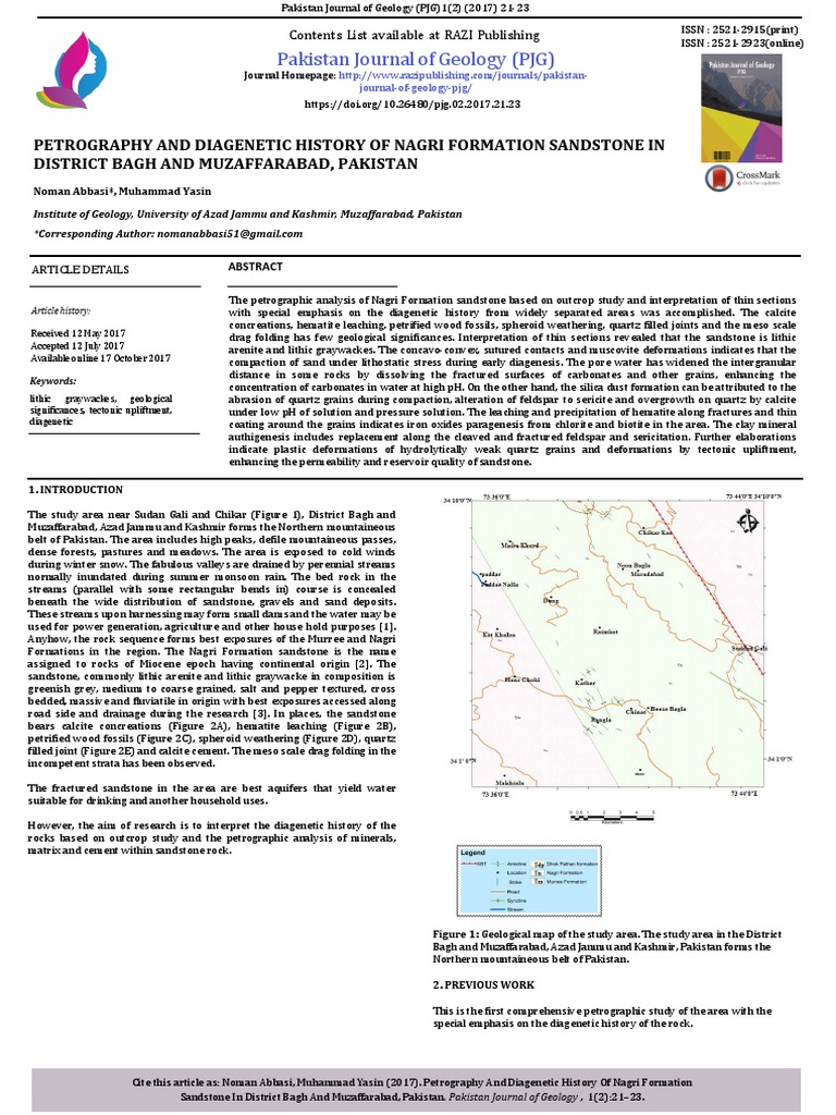 Nagri Formation Sandstone Petrography | PDF | Clastic Rock | Sandstone