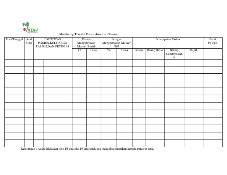 Monitoring Transfer Pasien Airborne Diseases | PDF