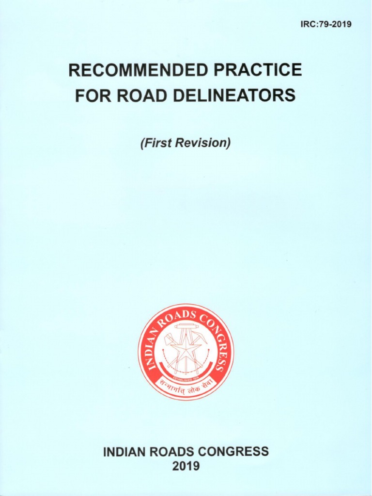 IRC-79-2019 IRC-79-1981 Recommended Practice For Road Delineators PDF | PDF