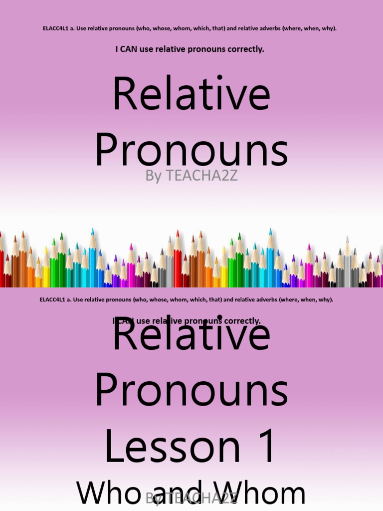 Mastering Relative Pronouns in English | PDF | Morphology | Grammar