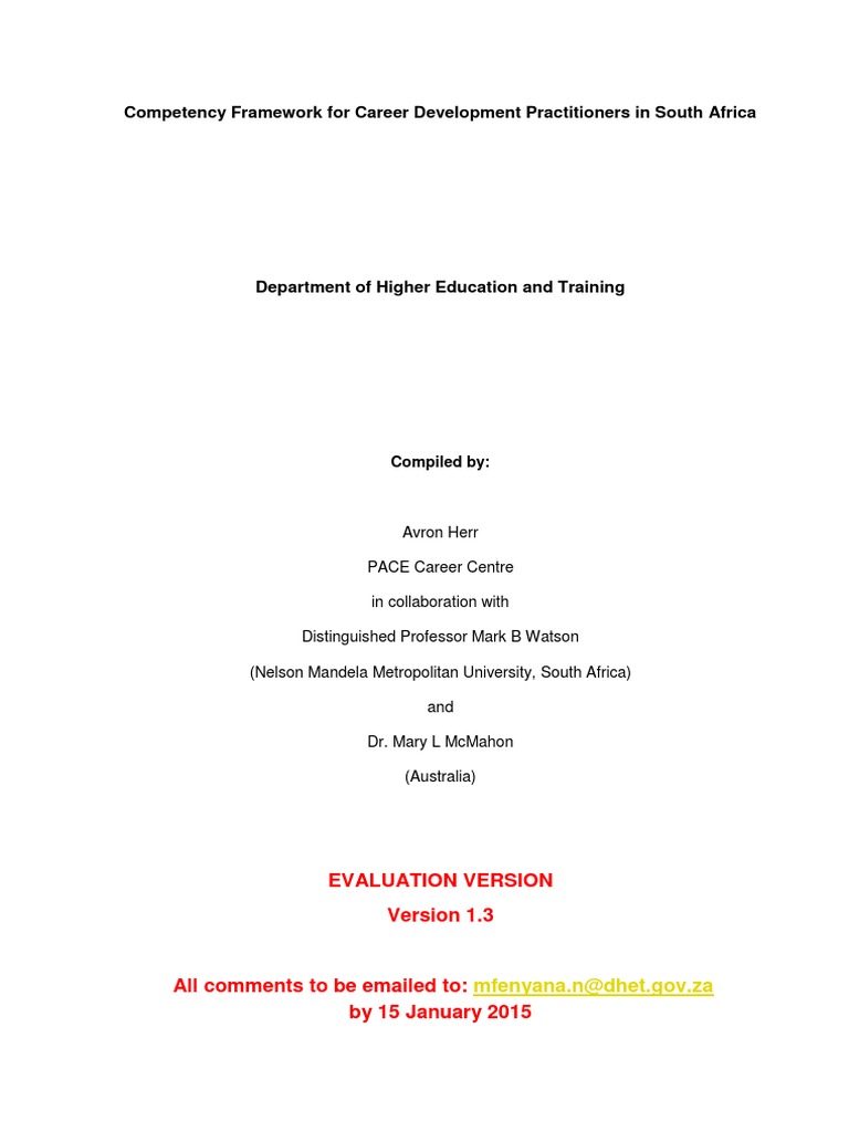 Competency Framework-Evaluation | PDF | Competence (Human Resources ...