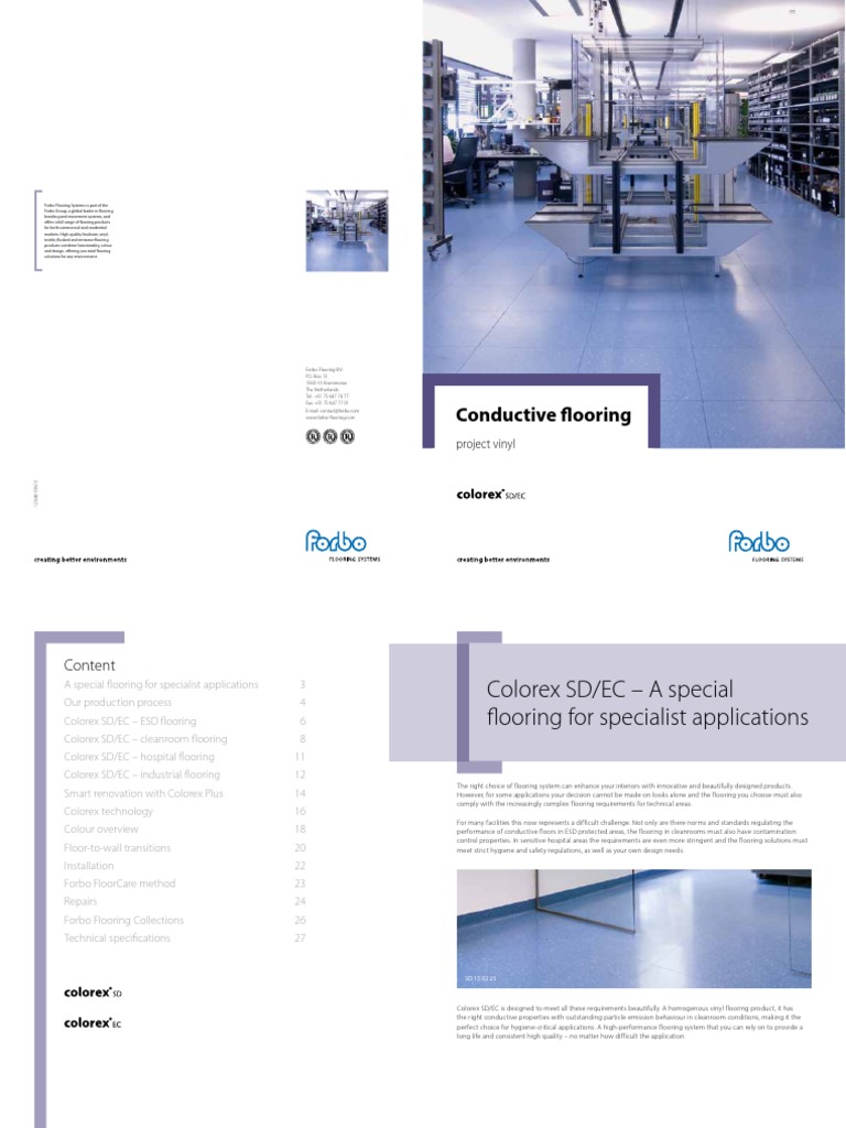 Colorex SD-EC.pdf | Electrostatic Discharge | Flooring