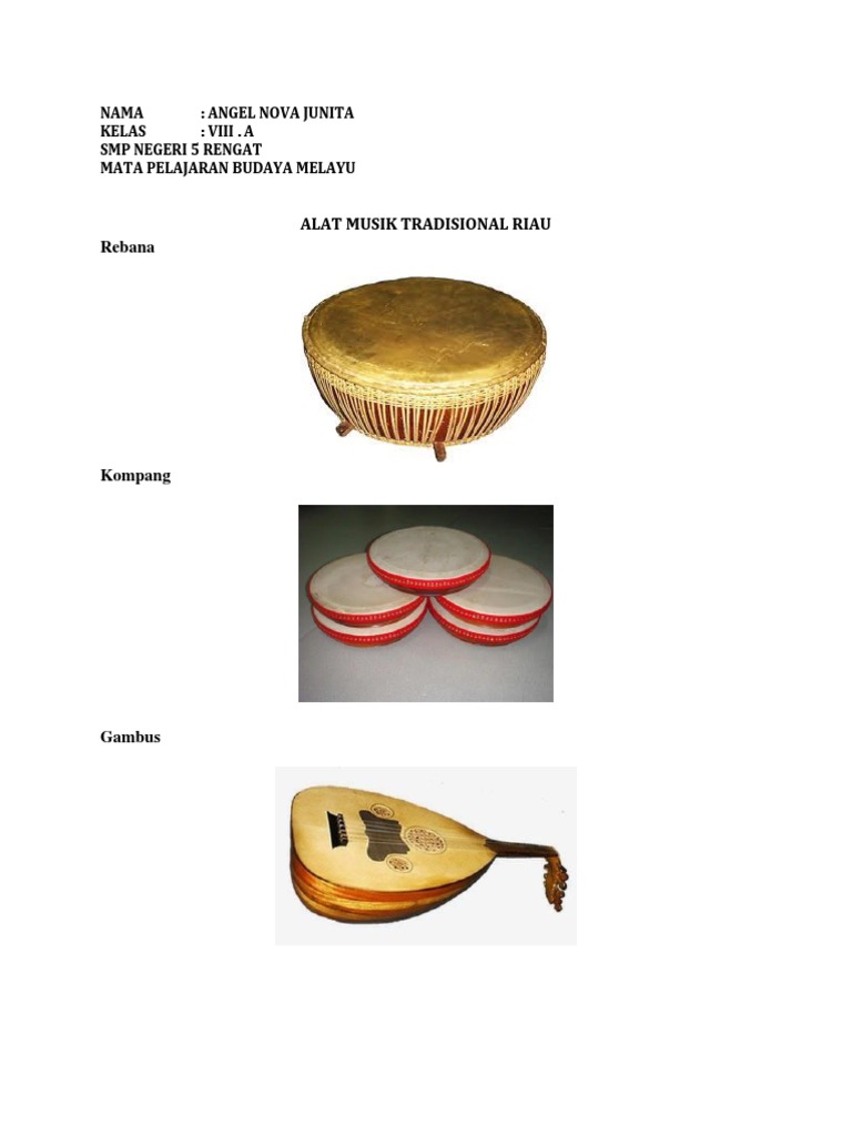 Alat Musik Riau | PDF