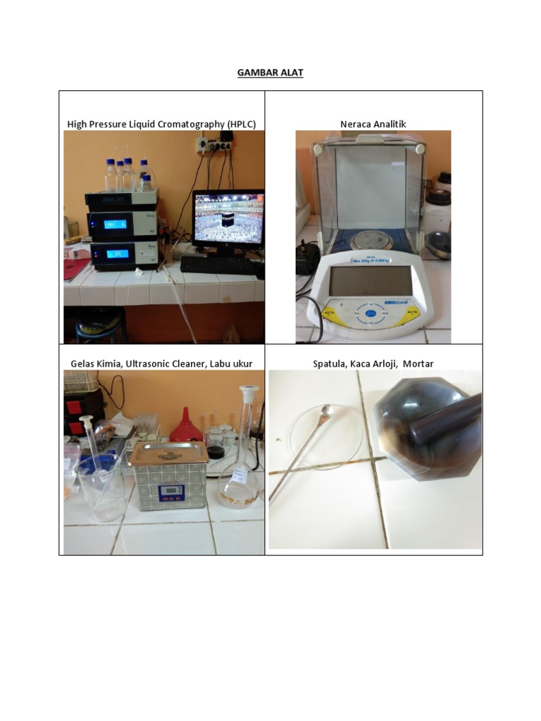 High Pressure Liquid Cromatography (HPLC) Neraca Analitik: Gambar Alat ...