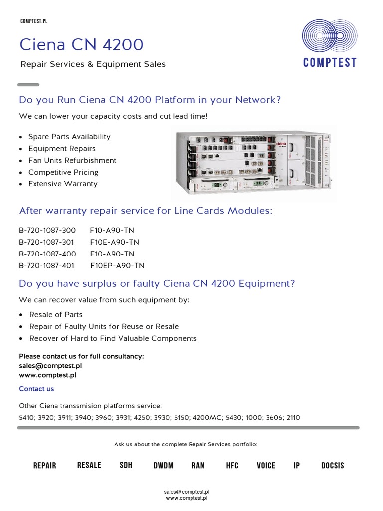 Ciena 4200 | PDF