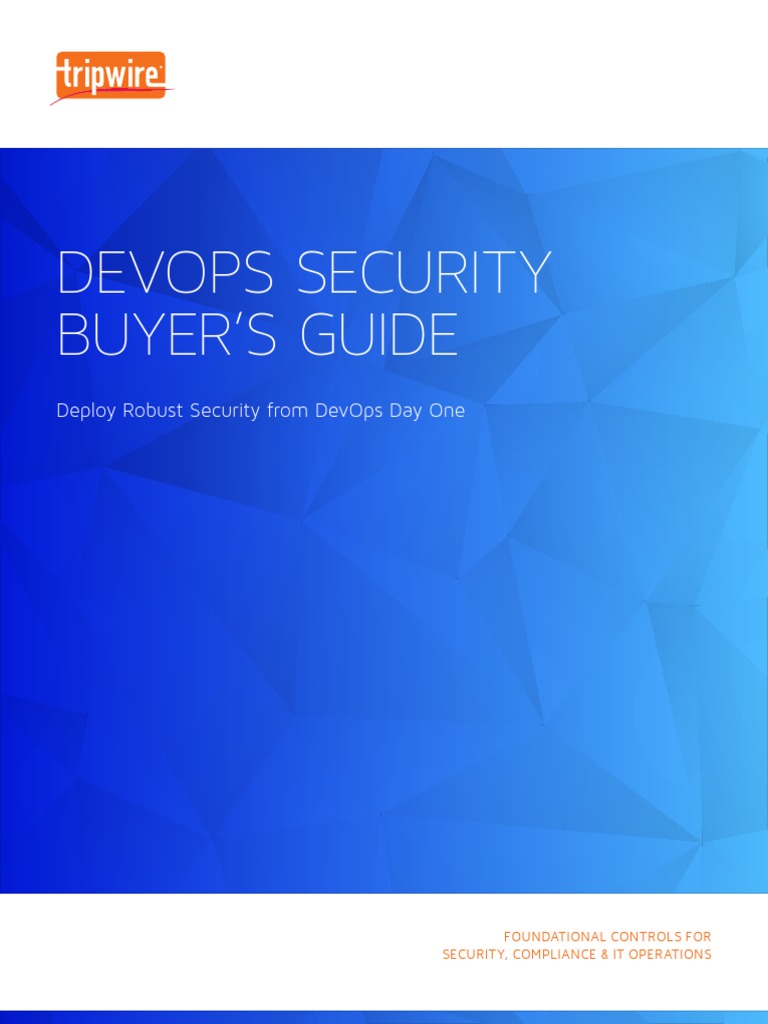 Tripwire Devops Security Buyers Guide PDF | PDF | Computer Security | Security