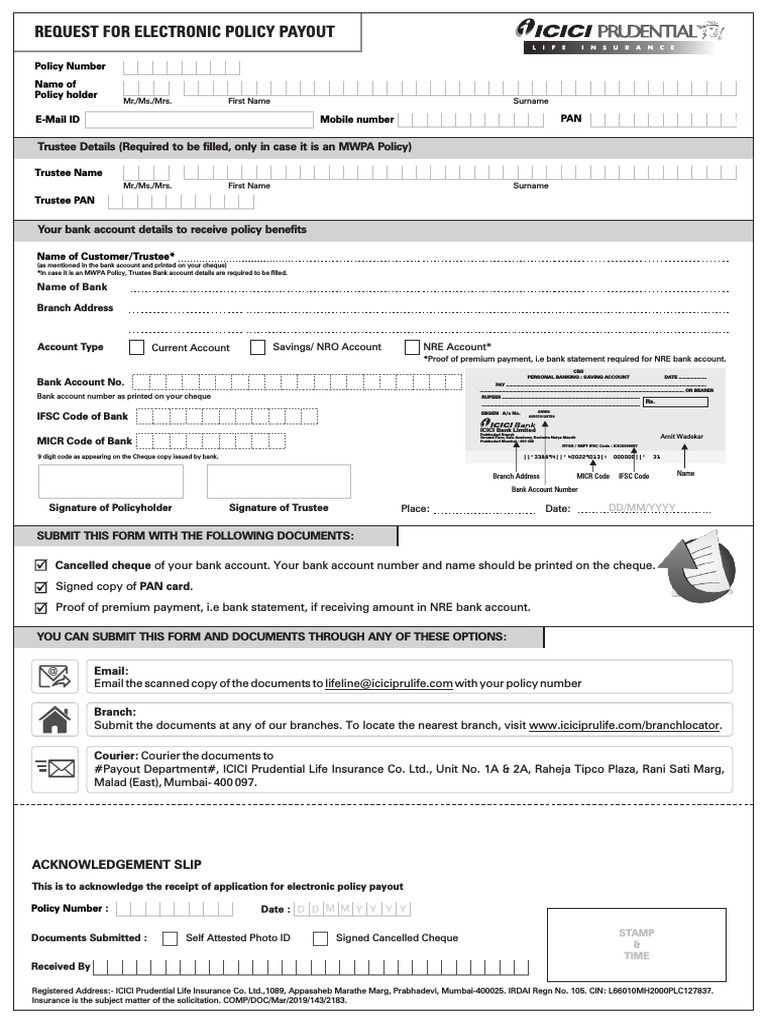 7S Electronic Payout Mandate | PDF | Cheque | Banks