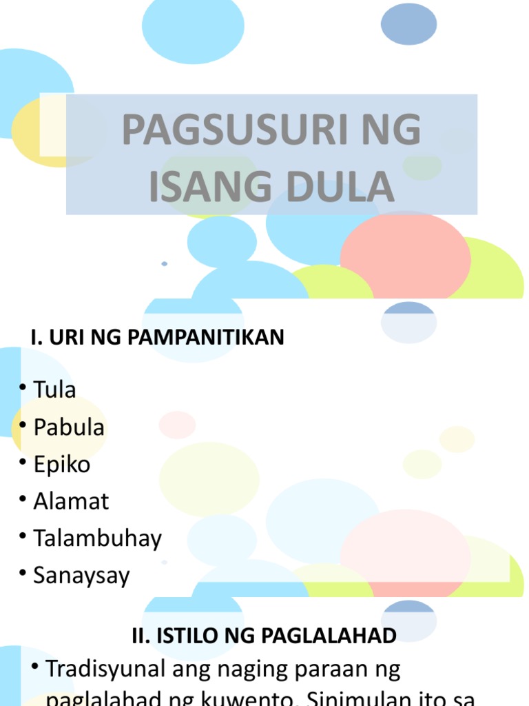Pagsusuri NG Dula Imperial | PDF